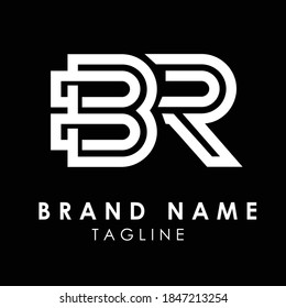 Br Stylish Font Logo Design Stock Vector (Royalty Free) 1847213254 ...