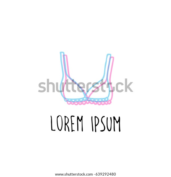 Bra Doodle Icon Stock Vector (Royalty Free) 639292480