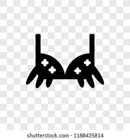 Bra Vector Icon Isolated On Transparent Stock Vector (Royalty Free ...