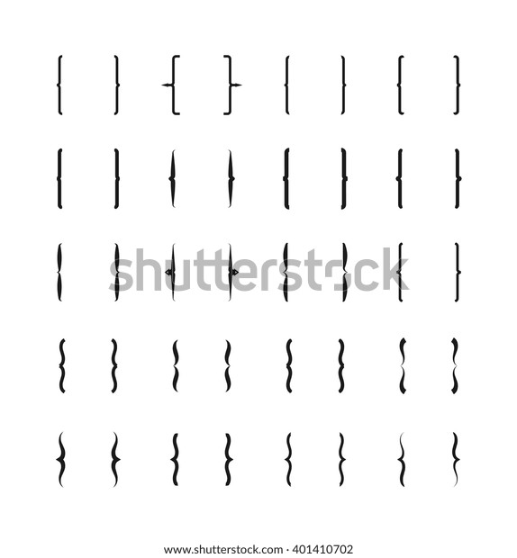 Braces Brackets Icons Vector Braces Signs Stock Vector (Royalty Free ...