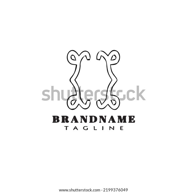 Brackets Cartoon Logo Icon Design Template Stock Vector (Royalty Free ...
