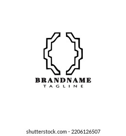 Brackets Logo Cartoon Icon Design Template Stock Vector (Royalty Free ...