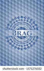 Brag Blue Badge Geometric Pattern Background Stock Vector (Royalty Free ...