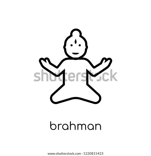 Brahman Icon Trendy Modern Flat Linear Stock Vector (Royalty Free ...
