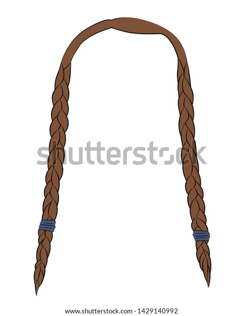 Braided Plaits Symbolic Icon Young Climate Stock Vector (Royalty Free ...