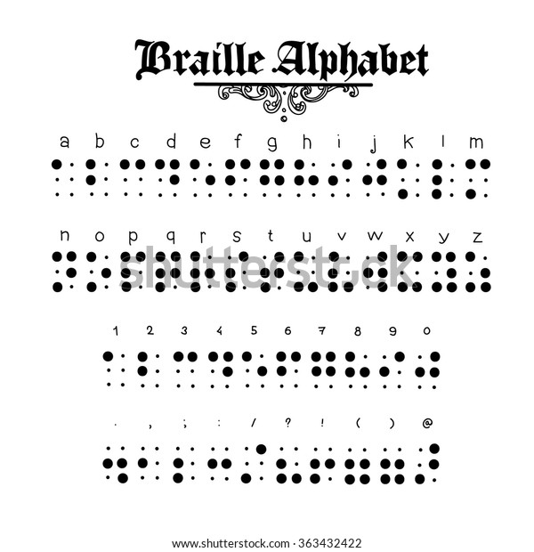 Braille Alphabet Illustration Stock Vector (Royalty Free) 363432422