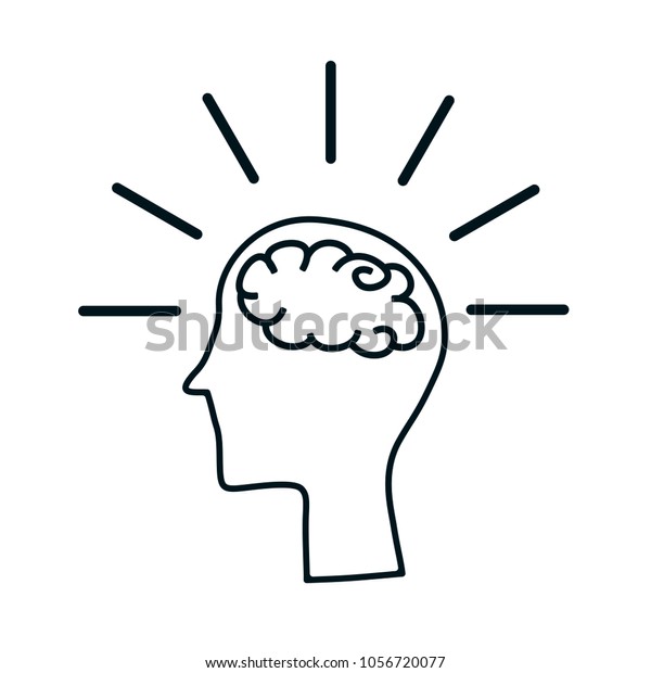 Brain Activity Concept Vector Illustration Flat Stock Vector (Royalty ...