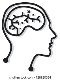 Brain Activity Icon Illustration Stock Vector (Royalty Free) 728920354 ...