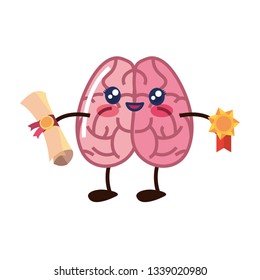 Brain Cartoon Education Stock Vector (Royalty Free) 1339020980