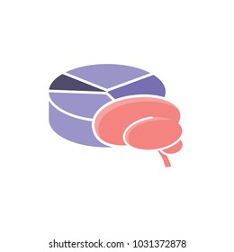 Brain Chart Logo Icon Design Stock Vector (Royalty Free) 1031372878 ...