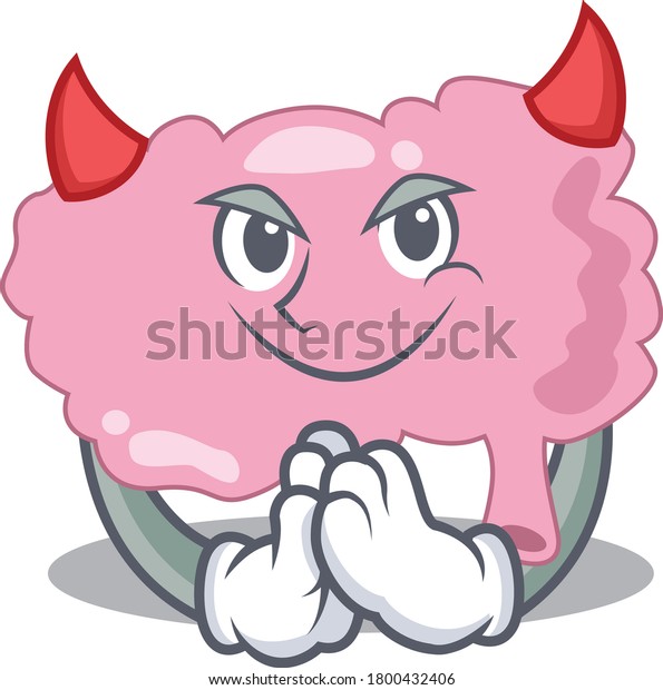 Brain Clothed Devil Cartoon Character Design Stock Vector (Royalty Free ...