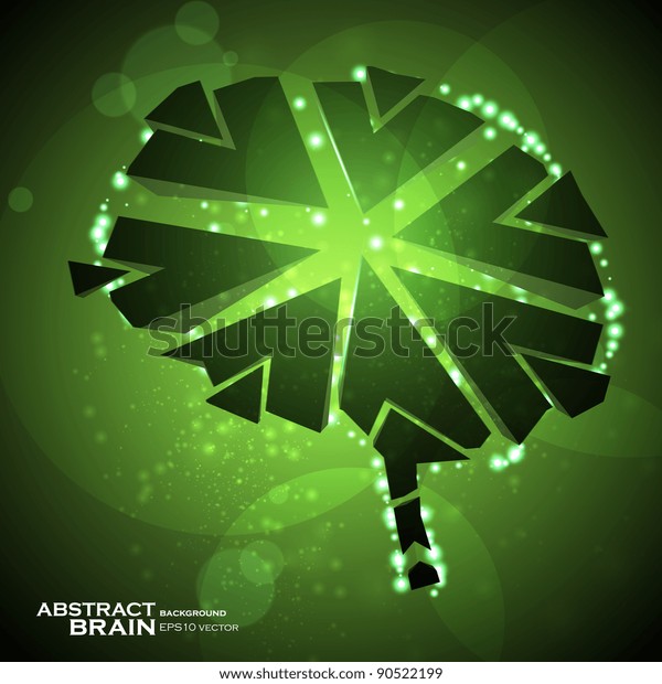 Brain Crushing Abstract Light Background Vector Stock Vector (Royalty ...