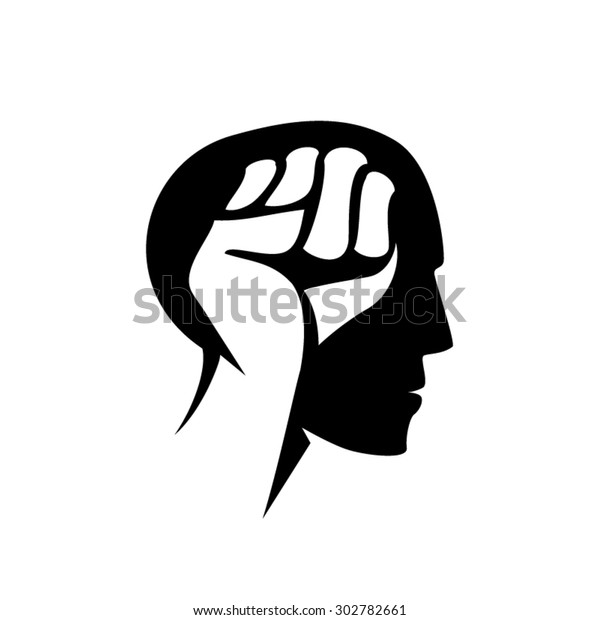 Brain Fist Stock Vector (Royalty Free) 302782661 | Shutterstock