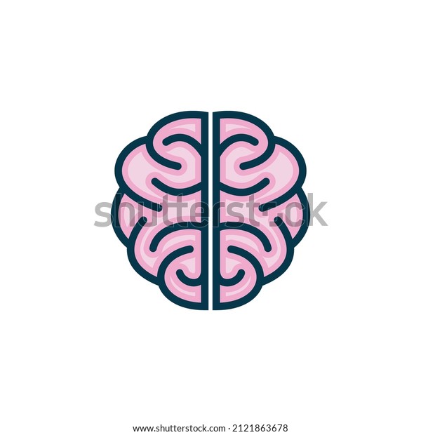 Brain Flat Design Signs Symbols Stock Vector (Royalty Free) 2121863678 ...