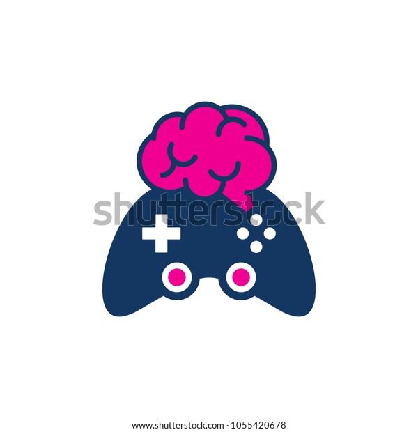 Brain Game Logo Icon Design Stock Vector (Royalty Free) 1055420678 ...