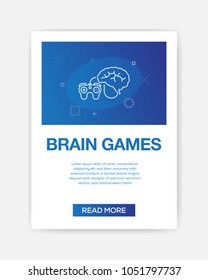 Brain Games Icon Infographic Stock Vector (Royalty Free) 1051797737