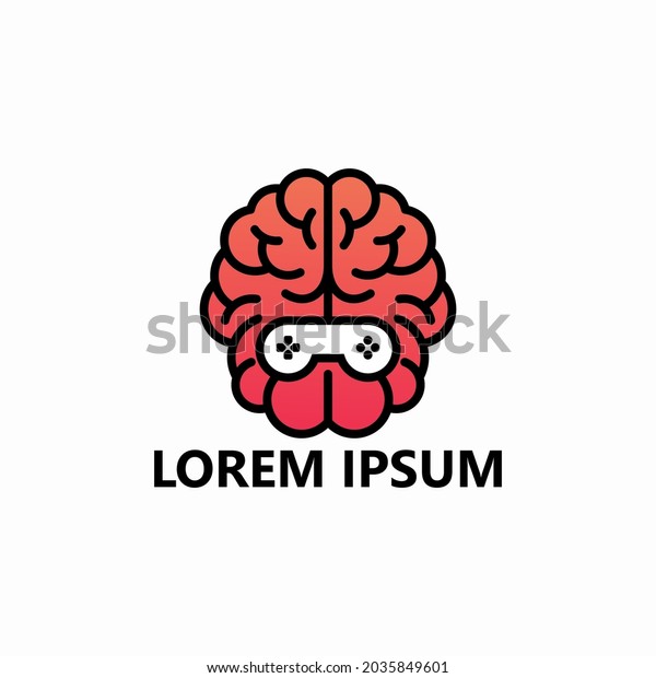 Brain Gaming Logo Template Design Vector Stock Vector (Royalty Free ...