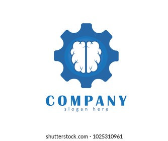 Brain Gear Logo Stock Vector (Royalty Free) 1025310961 | Shutterstock