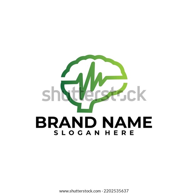 Brain Health Logo Vector Design Template Stock Vector (Royalty Free ...