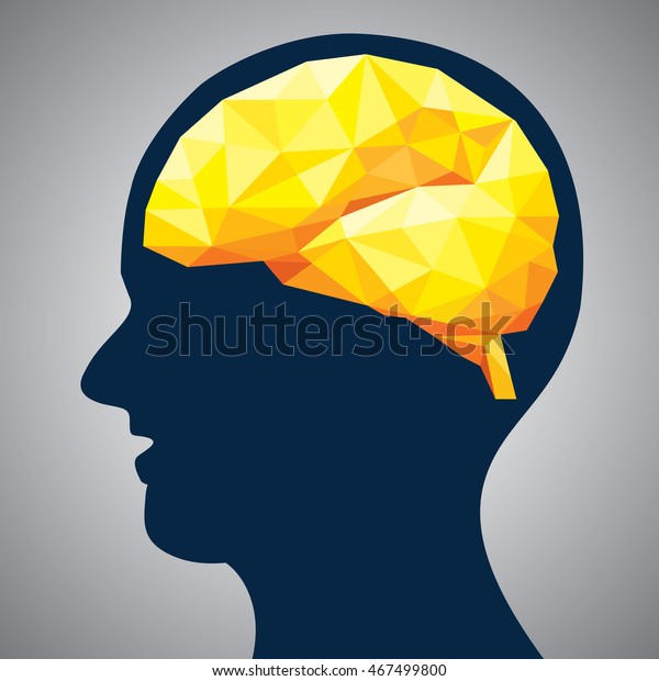 Brain Human Head Infographics Design Conceptual Stock Vector (Royalty ...