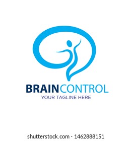 Brain Icon Control Logo Designs Stock Vector (Royalty Free) 1462888151 ...