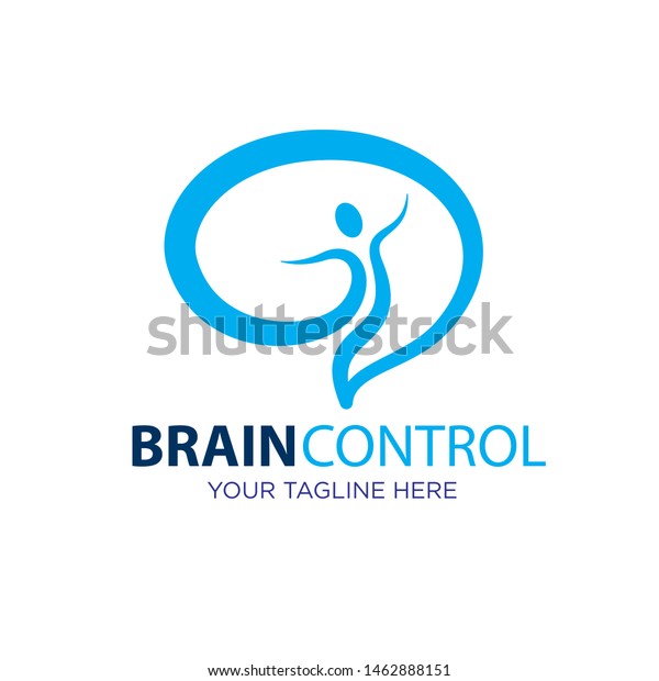 Brain Icon Control Logo Designs Stock Vector (Royalty Free) 1462888151 ...