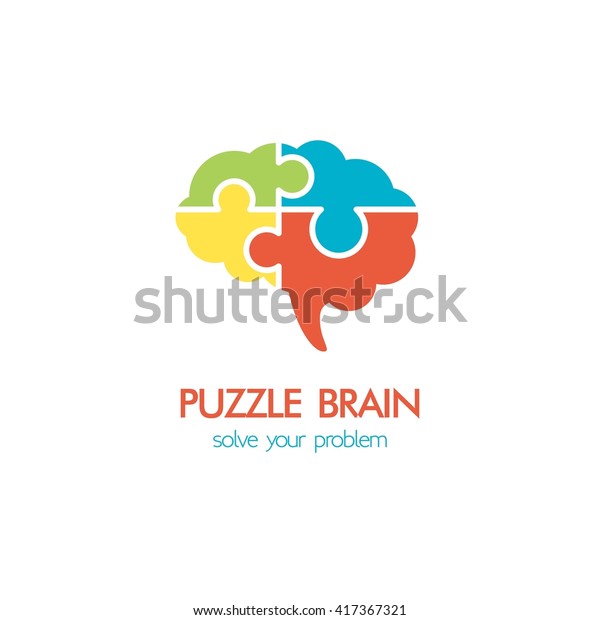 Brain Idea Design Badges Symbol Concept Stock Vector (Royalty Free ...