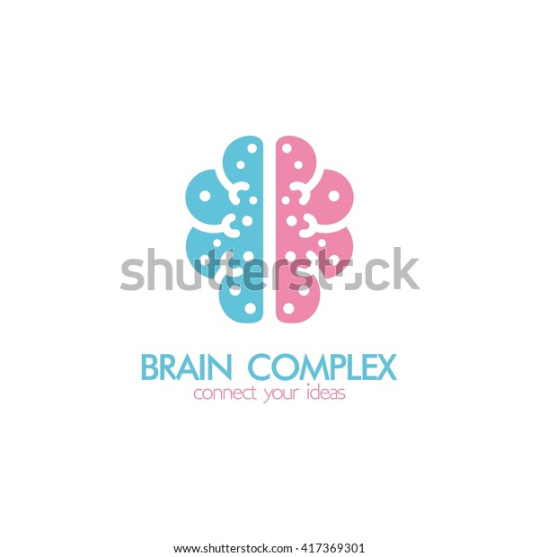 Brain Idea Design Badges Symbol Concept Stock Vector (Royalty Free ...