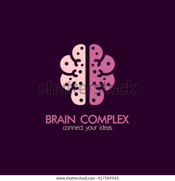 Brain Idea Design Badges Symbol Concept Stock Vector (Royalty Free ...