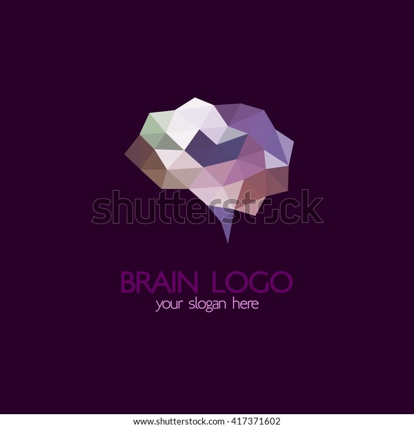 Brain Idea Design Badges Symbol Concept Stock Vector (Royalty Free ...