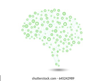 Brain Line Art Color Shadow Stock Vector (Royalty Free) 645242989 ...