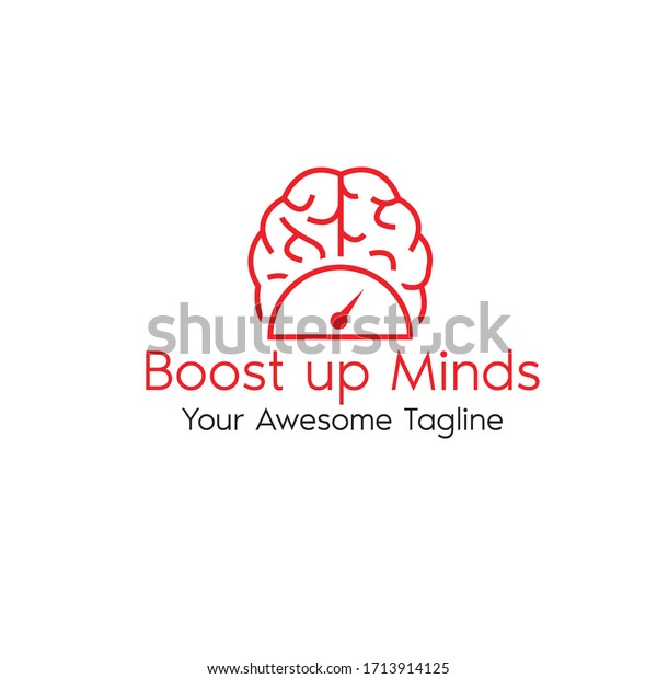 Brain Logo Boost Illustration Brain Vector Stock Vector (Royalty Free ...
