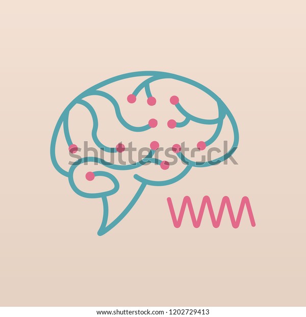 Brain Logo Gyrus Brain Network Brain Stock Vector (Royalty Free ...