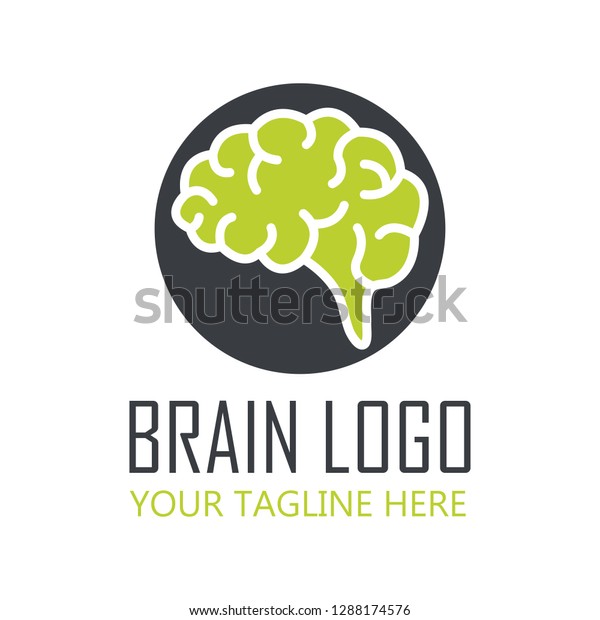 Brain Logo Text Space Your Slogan Stock Vector (Royalty Free ...