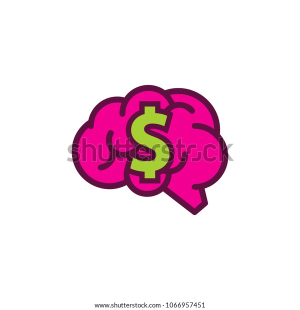 Brain Money Logo Icon Design Stock Vector (Royalty Free) 1066957451 ...