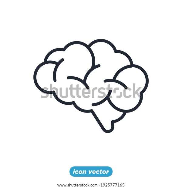 Brain Neurobiology Icon Science Element Symbol Stock Vector (Royalty ...