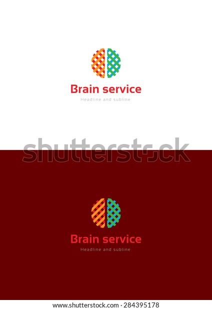Brain Service Logo Teamplate Stock Vector (Royalty Free) 284395178 ...