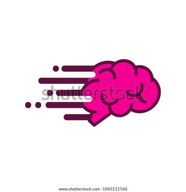 Brain Speed Logo Icon Design Stock Vector (Royalty Free) 1065111566