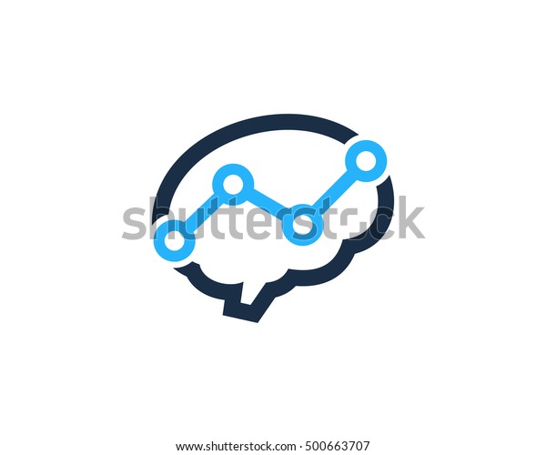 Brain Statistic Analytic Mind Logo Design Stock Vector (Royalty Free ...