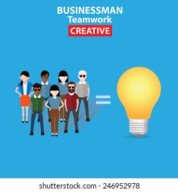 Brain Storm Idea Business Concept On Stock Vector (Royalty Free ...