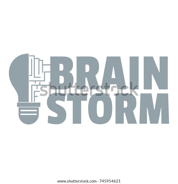 Brain Storm Logo Simple Illustration Brain Stock Vector (Royalty Free ...
