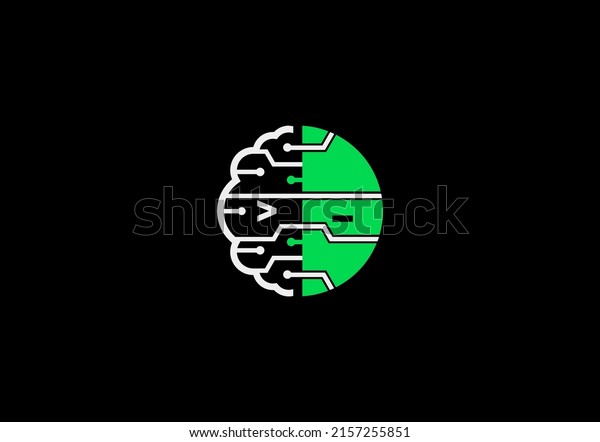 Brain Symbol Robot Human Face Stock Vector (Royalty Free) 2157255851 ...