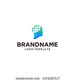 Brain Therapy Logo Vector Health Modern Stock Vector (Royalty Free ...