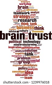 Brain Trust Word Cloud Concept Vector Stock Vector (Royalty Free ...