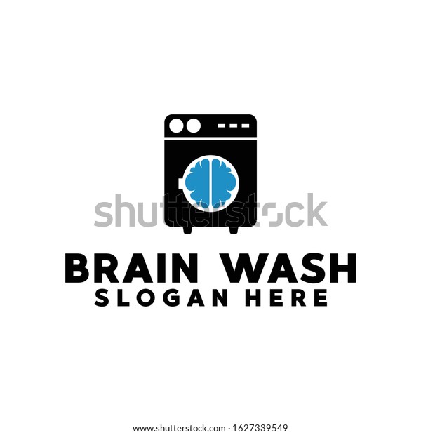 Brain Wash Logo Creative Brain Logo Stock Vector (Royalty Free ...