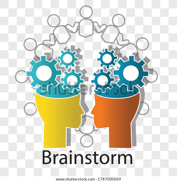 Brainstorm Concept On Transparency Background Creative Stock Vector ...
