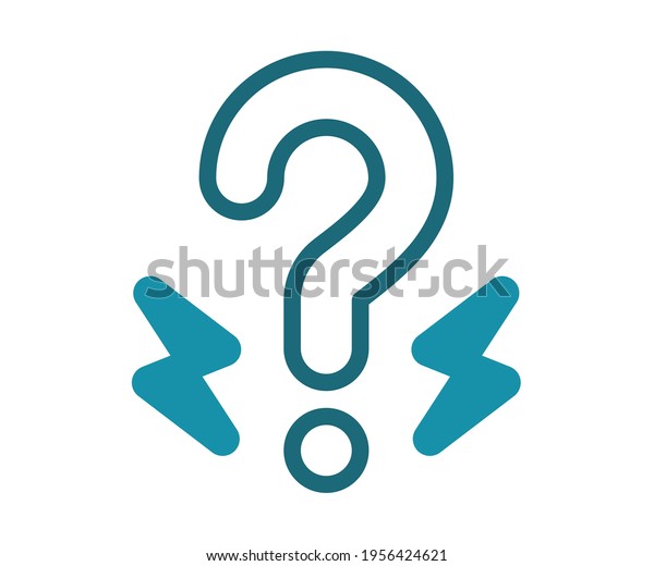 Brainstorm Question Rethink Single Isolated Icon Stock Vector (Royalty ...