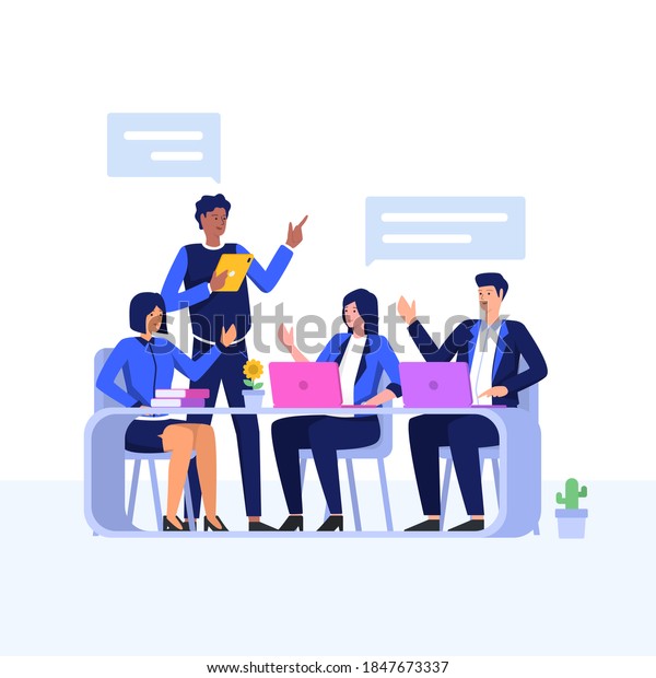 Brainstorming Concept Vector Illustration Isolated On Stock Vector ...