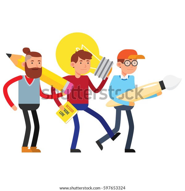 Brainstorming Focus Group Discussion Idea Illustration 库存矢量图（免版税 ...