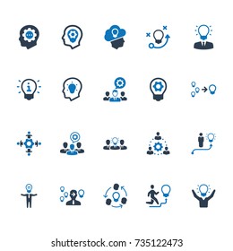 Brainstorming Idea Development Icons Stock Vector (Royalty Free) 735122473